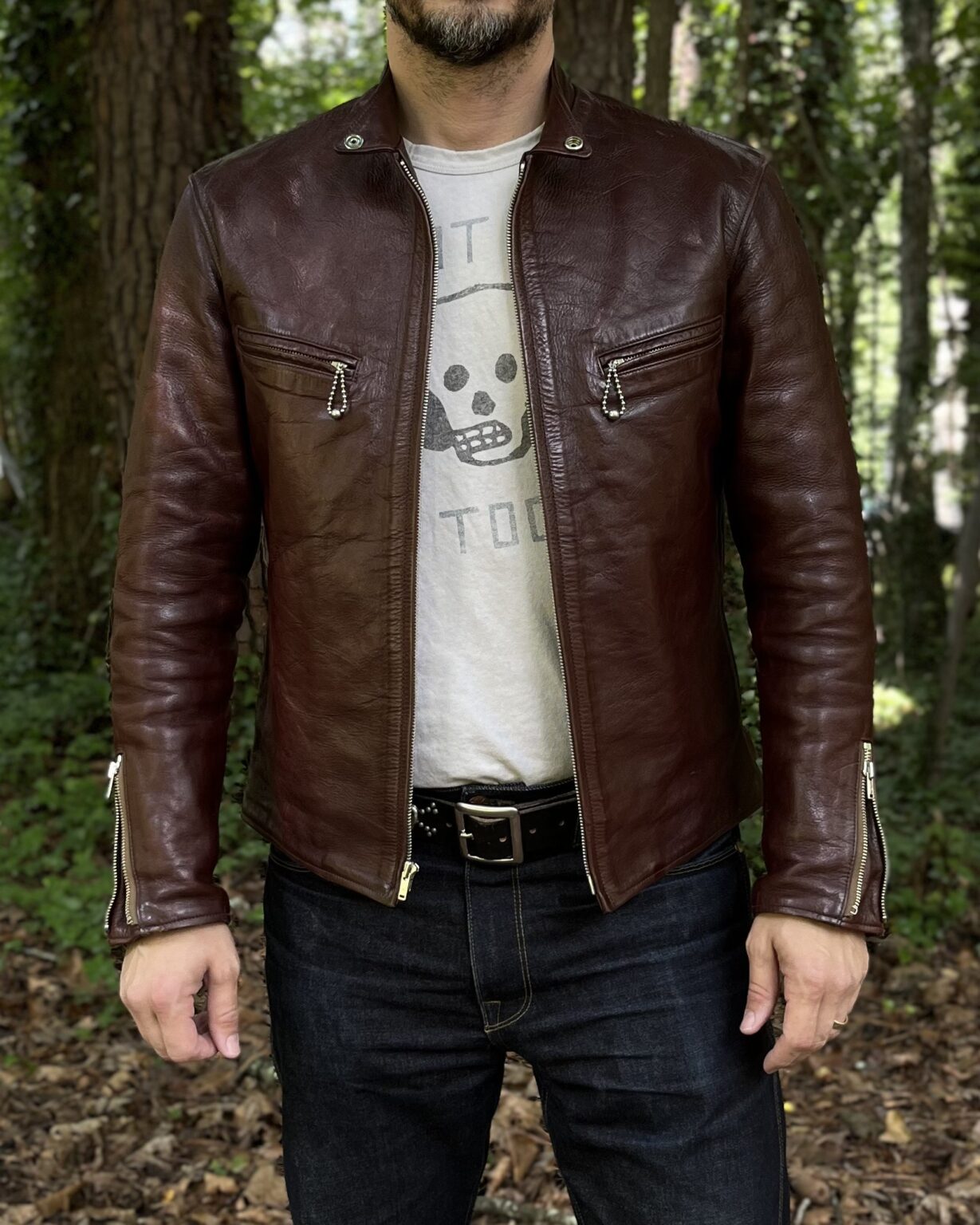 Rainbow Country SPEEDSTER Racer Jacket in Seal Brown Shinki Hikaku ...