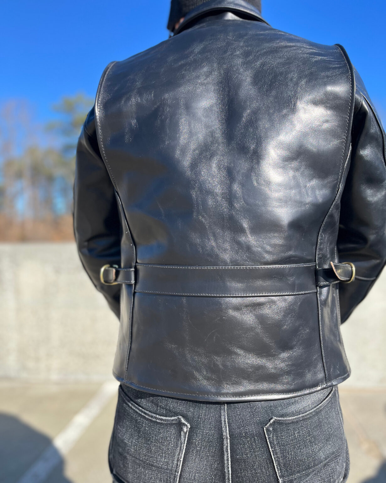 DudsByDel x Vanson REGENT Sports Jacket in Black Chromexcel Horsehide ...
