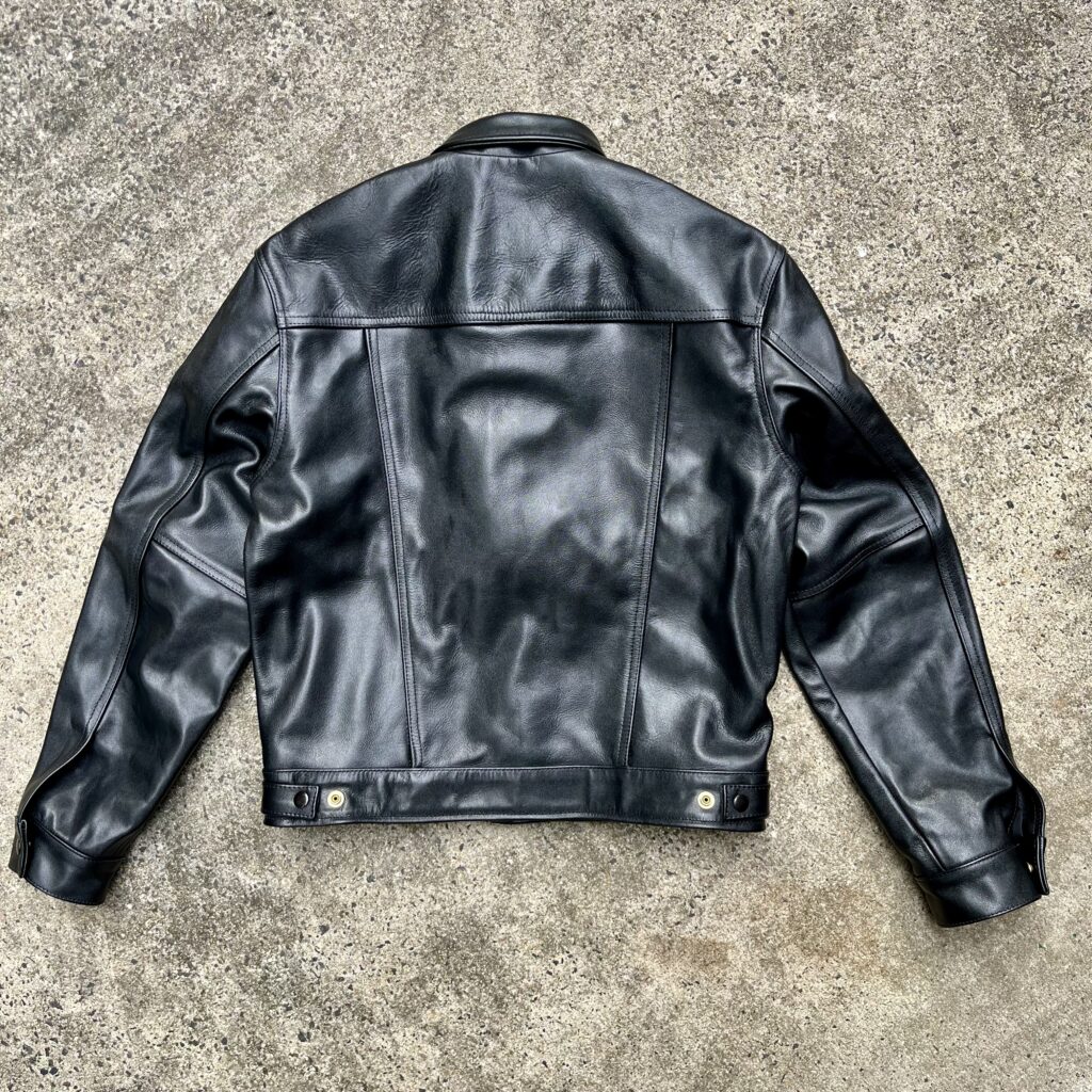 DudsByDel x Vanson MAVERICK Trucker Jacket in Black Chromexcel ...